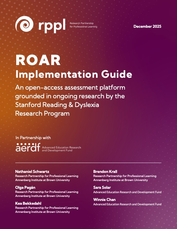 Rapid Online Assessment of Reading (ROAR) Implementation Guide ...